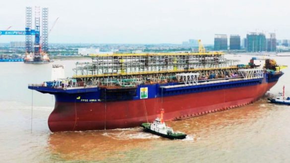 FPSO Anna Nery parte em direção ao Campo de Marlim para iniciar ...